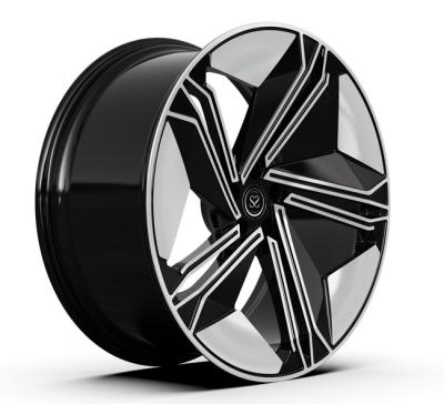 China Monoblocok Deep Concave Forged Wheel Rim 23x10.5 Black Machined Face Audi RS Q8 for sale