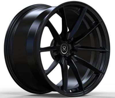 China 18X10.5 1 Piece Forged Wheels Matte Black Deep Concave Custom Car Rims for sale