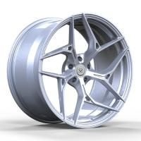 China Monoblock Rims Forged 1 Piece Wheels 20inch 20X11 Brushed Silver Custom for sale
