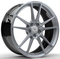 China Staggered 1 Piece Custom Wheel 19x8 19x9 For Alfa Romeo Glulia Rim Hre Hyper Silver for sale