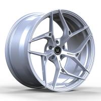 China Silver 1PC Forged Aluminum Alloy Rims C6 Custom Staggered 19 And 20 for sale