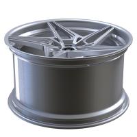 China BMW I8 Custom 2PC Forged Aluminum Alloy Rims Staggered 20x8.5 And 20x9 Matt Silver for sale