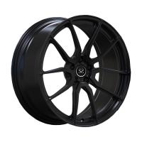 China 22 23 24inch Satin Black Forged Wheels For BMW Mercedes Benz Porsche Aluminum Rims for sale