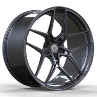 China Gun Metal Staggered Forged Monoblock Wheels 21inch For Ferrari 488 Custom Rims for sale