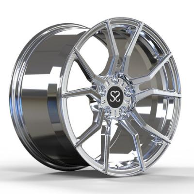 China 22 Inch Monoblock Car Polished 1 Piece Forged Wheels For Mercedes Benz For Porsche Rims for sale