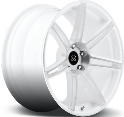 China 5x112 1pc Forged Alloy Styling Custom Wheels 18 Inch White For Golf GTI Rims for sale