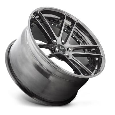 China Hyper Silver 1PC Forged Car Alloy Rims 21 Inch For Tesla Wheels Custom Luxury for sale