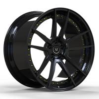 China Staggered 20 21 Inch 2 Piece Forged Wheels Gloss Black For Bmw 740 Le for sale