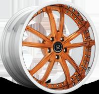 China Orange Machine Face 2pc Forged Wheels 5x112 5x120 For Gt50 Bmw 525i for sale