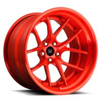China Forged Alloy Custom Wheels Red Machine Face 5x114.3 For 488 Gtb Rims 18 19 20 21 22inch 2-Pc for sale