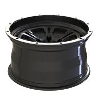 China Toyota Land Cruiser Prado 150 Series 20x9 Custom Forged Alloy Rim Gun Metal Machined Edge for sale