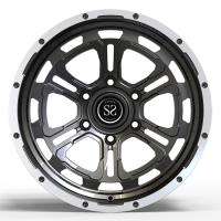 China Toyota Land Cruiser Prado 150 Series 20x9 Custom Forged Alloy Rim Gun Metal Machined Edge for sale