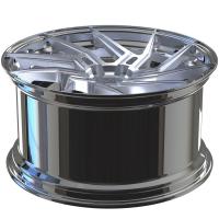 China 5x110 2-PC Custom Rim Polished Lip 20x8.5 and 20x10 For Alfa Romeo Giulia Quadrifoglio for sale