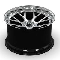China BMW M6 2016 Year Forged 2-PC Rims Custom Polished Face Black Barrel 21x9.5 And 21x11 for sale