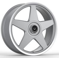 China 21x10 And 21x11 Custom Foreged 1-PC Alloy Rim Matt Silver Big Caps for sale