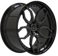 China 23x11 Custom 2-PC Forged Rims Gloss Black 5x130 For Porsche Cayenne 2020 for sale