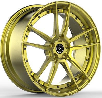 China BMW M3 G80 Custom 2-PC Rims Gold 21x10.5 And 21x11.5 for sale