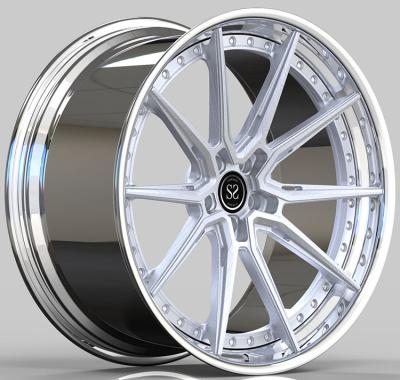 China S Class W222 Tuning Forged 2-PC Rims 22x10 And 22x11 Polished Lip+Brushed Disc for sale