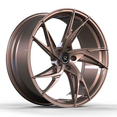 China 9.5Jx20 And 10.5Jx20 Custom Satin Bronze 2-PC Rims For BMW M2 2016 Year for sale