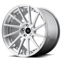 China 18~22 Inch Brushed 2 Piece Forged Wheels Universal Fit with 6061 T6 Aluminum Alloy for sale