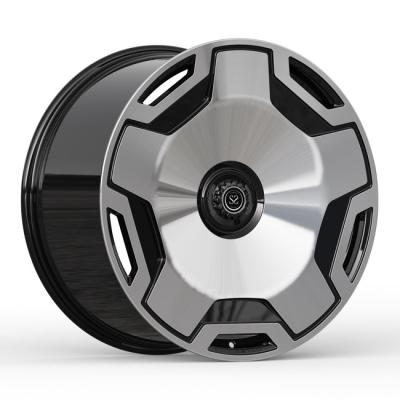 China Staggered Size 9.5X22 11.5X22 Monoblock Forged Wheels for Mercedes Benz GlS 600 Gloss Black Machined Face Rims for sale
