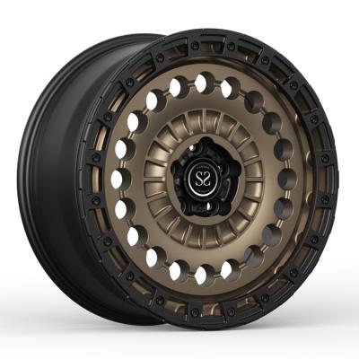 China Off Road wheels 20inch 20x8.5 for Renge-Rover Discovery 5 Matte Bronze Black 4X4 Beadlock Rims for sale