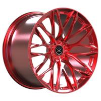 China SLS AMG Black series 20x11 and 21x13 Custom 1 Piece Forged Rims Candy Red for sale