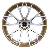 China BMW M5 F90 1 Piece Forged Wheel 21x10 and 21x11 Bronze Machined Face for sale