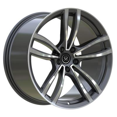 China BMW 520 D 20x8.5 And 20x9.5 1 Piece Forged Wheels Gun Metal Machine for sale