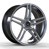 China 19x9E Hyper Black 1 Piece Forged Wheels For Porche 911 for sale