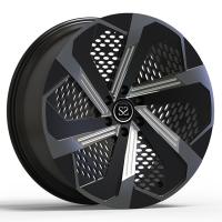China Cadillac Escalade 2016 22x9.5 1 Piece Forged Wheels Gloss Black Machined Spokes for sale