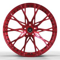 China VOYAH FREE 20x8.5 Polished Red 1 Piece Forged Wheels for sale