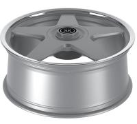 China Ferrari 488 GTB Custom 1-PC Forged Rims Satin Silver Big Caps for sale