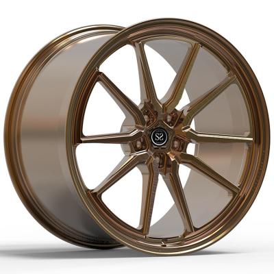 China G70 BMW 760 Custom 1-PC Forged Rims 22x9.5 and 22x11 Gloss Bronze for sale