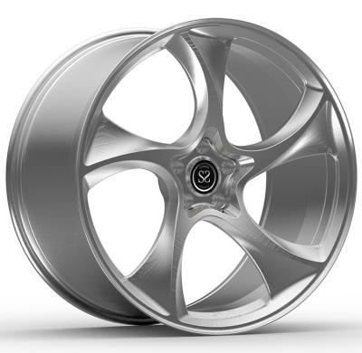 China Ferrari 488 21x9.5 and 22x12 Custom Forged Rims Brushed+Clear Coating for sale