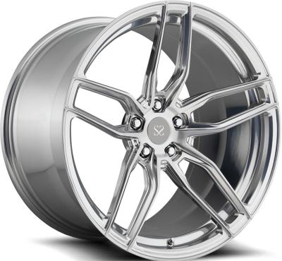 China 18 Inch 1 Piece Forged Aluminum Alloy For M2 Wheels Orange Custom Luxury Rims for sale