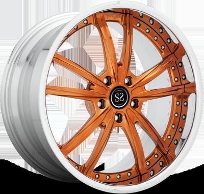 China Polished 22 Inch 2 Piece Concave Alloy Wheel  5x112 For Ferrari 455 Wheels for sale
