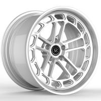 China 20X10 and 20X11 2 Piece Forged Rims Custom Silver For BMW M4 2015 for sale