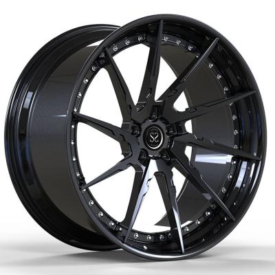 China Lamborghini Custom 20 Inch 2 Piece Big Lip Forged Wheel Rims 5x120 for sale