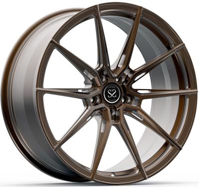 China R8 2010 Spyder V10 Bronze Polished Forged Wheels Of 20x9 And 11 for sale