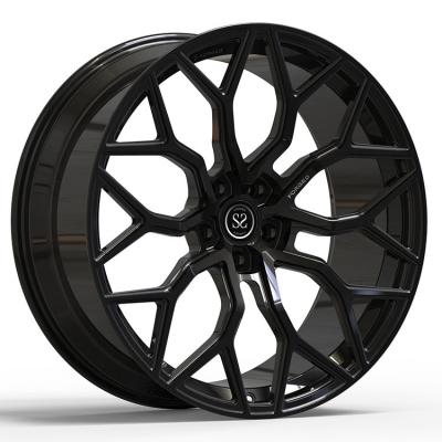 China 24X10.5 5x112 Gloss Black 1 Piece Forged Wheels For BMW X7 for sale
