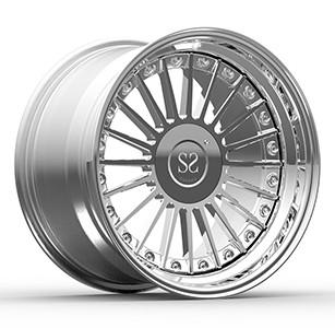 China 19 x 9   ET +45/19x10.5   ET+38 PCD  5x120/CB  72.6 3-PC Forged Rims For BMW Ｆ30 for sale