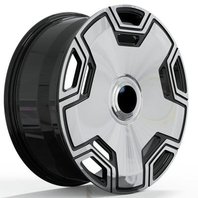 China 22x9.5 ET45/22x11.5  ET47 Black Mached Face Forged Wheels For Mercedes-Benz GLS 600 Maybach for sale