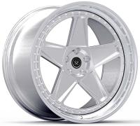 China 21x9ET32/22X12ET28/5x114.3/67.1 Brushed 3-PC Rims For Ferrari F8 for sale