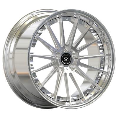 China 5-130 Bolt Pattern Custom 2PC Forged Wheels 22x10 / 22x11.5 For Porsche Cayenne for sale