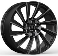 China 20x9.0/ET32/21/5x112/66.6 Twins Style Forged Rims Gloss Black For Audi Allroad C7 for sale