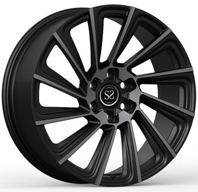 China 20x9.0/ET32/21/5x112/66.6 Twins Style Forged Rims Gloss Black For Audi Allroad C7 for sale