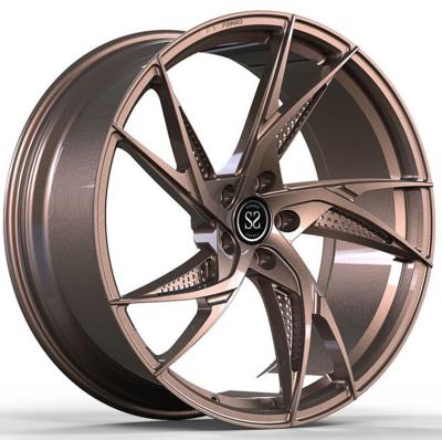 China 5x112 20x9 And 20x10.5 Twins Styles Gloss Bronze Forged Rims For E63 AMG –W 213 for sale