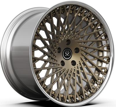 China 21x9.5ET30/22x12.5ET51/5x114.3/67.1 Bronze Polished 2-PC Rims For Ferrari F12 ET -76-90mm/Standard America VIA/JWL for sale
