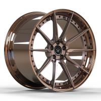 China Custom 2PC Forged Rims Wheels Polished Lip 8Jx20 ET309Jx20 ET44 For BMW 520 530 for sale